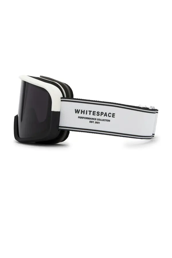 Whitespace Dual Tone Hd Goggle In White & Black Smoke Lens - 35